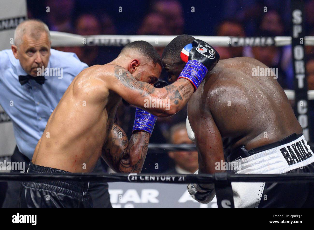 Tony Yoka of France during the international heavyweight boxing match ...