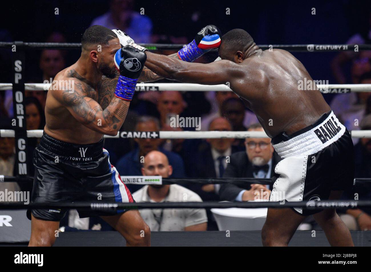 Tony Yoka of France during the international heavyweight boxing match ...