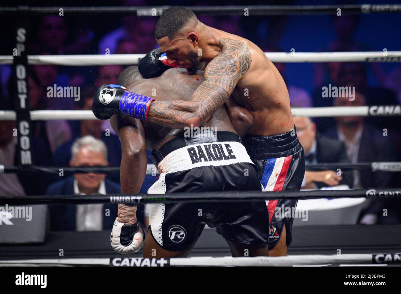 Tony Yoka of France during the international heavyweight boxing match ...