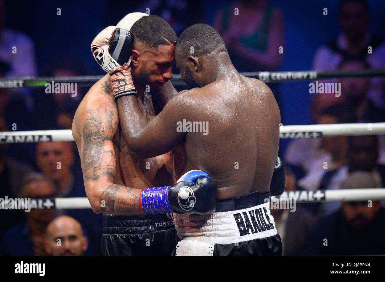 Tony Yoka of France during the international heavyweight boxing match ...