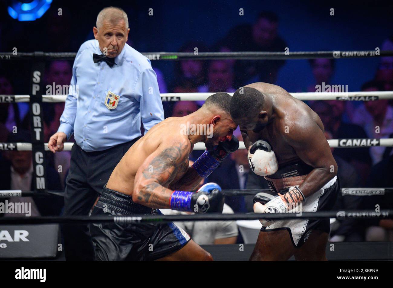 Tony Yoka of France during the international heavyweight boxing match ...