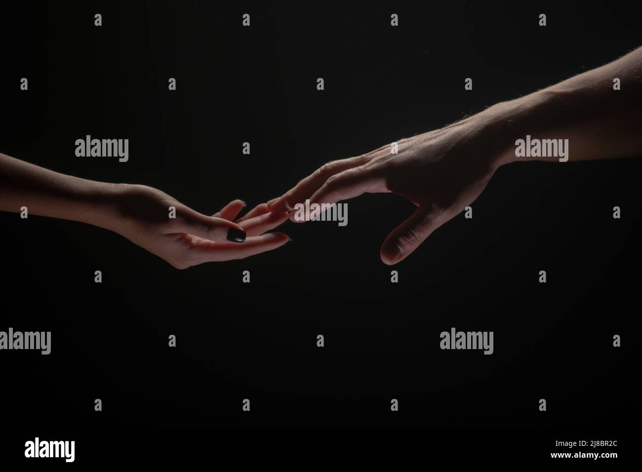 Hands at the time of rescue. Friendly handshake, friends greeting ...