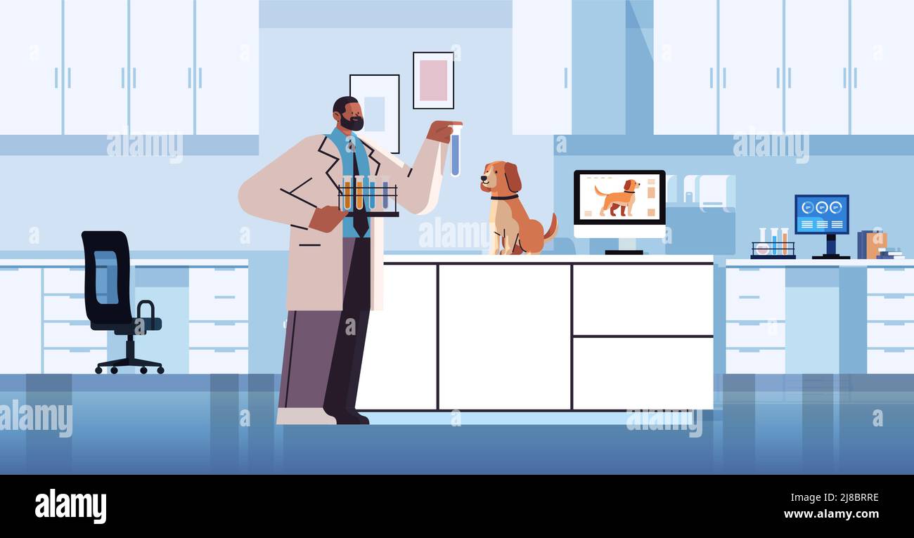 Science laboratory dog Stock Vector Images - Alamy