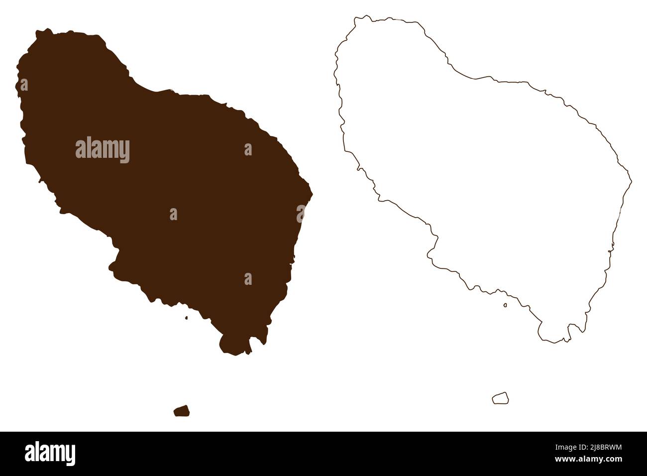 Umboi island (New Guinea, Pacific Ocean, Bismarck Archipelago) map ...