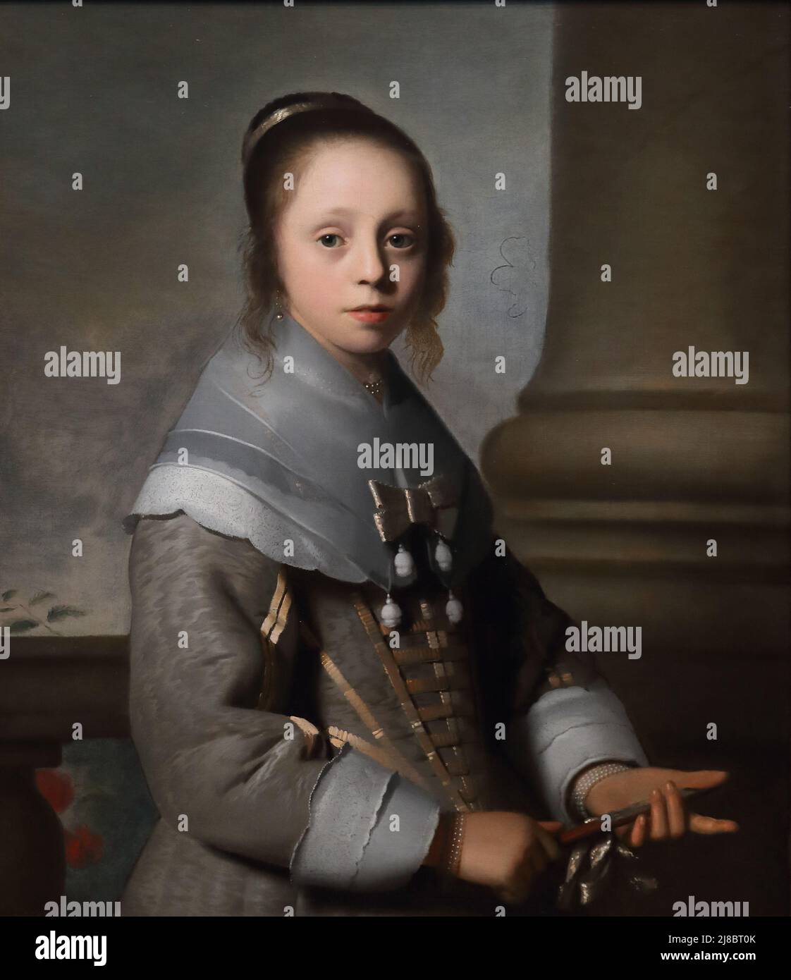 Portrait of a Girl by Dutch Golden Age painter Isaack Luttichuys at the ...