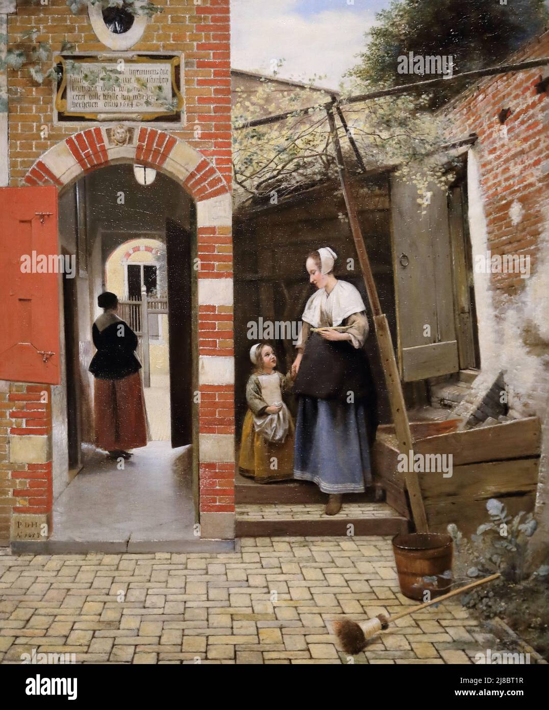 The Courtyard of a House in Delft by Dutch Golden Age painter Pieter de ...