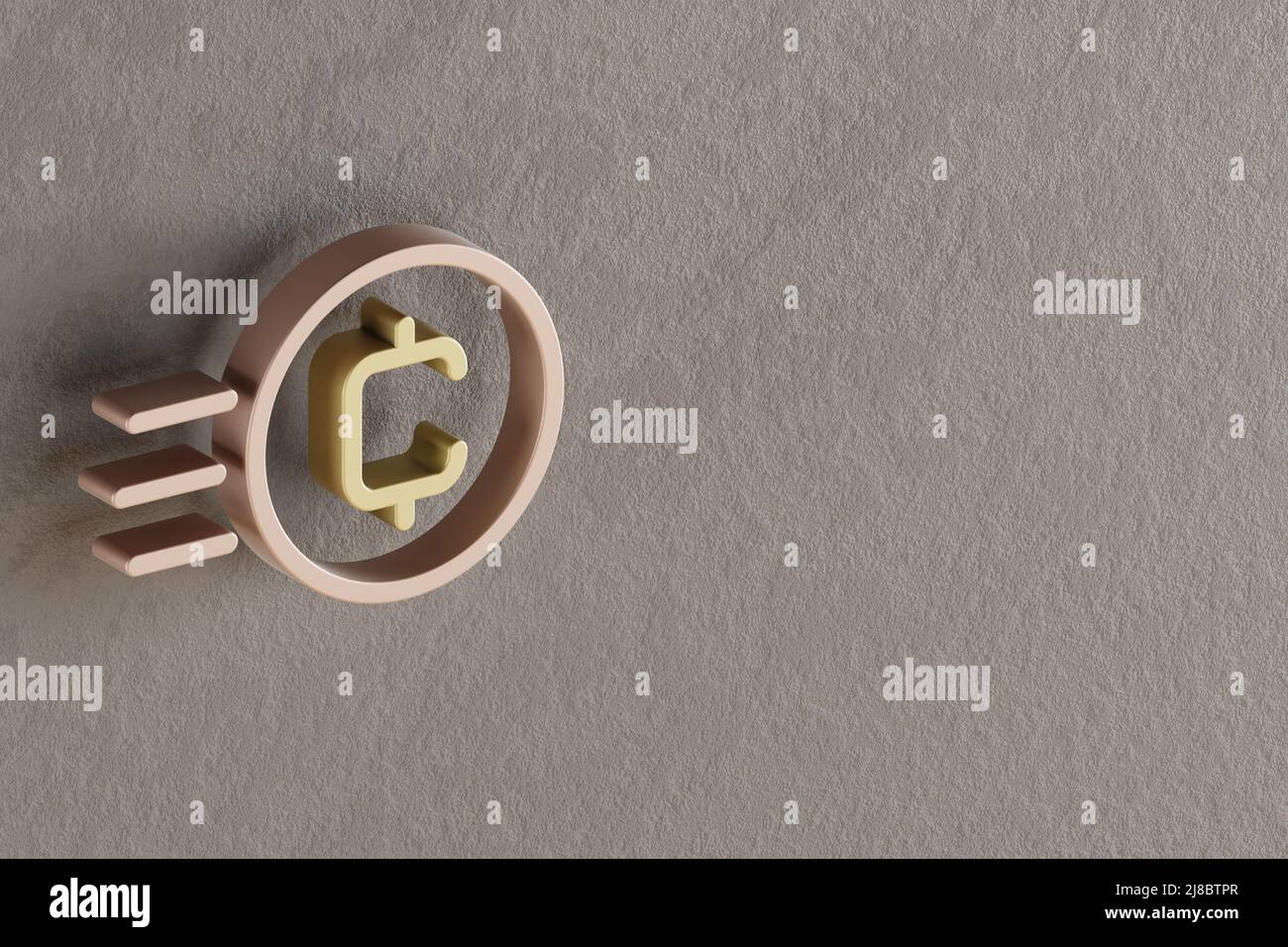 Beautiful abstract illustrations Golden Coin Token symbol icons on a ...