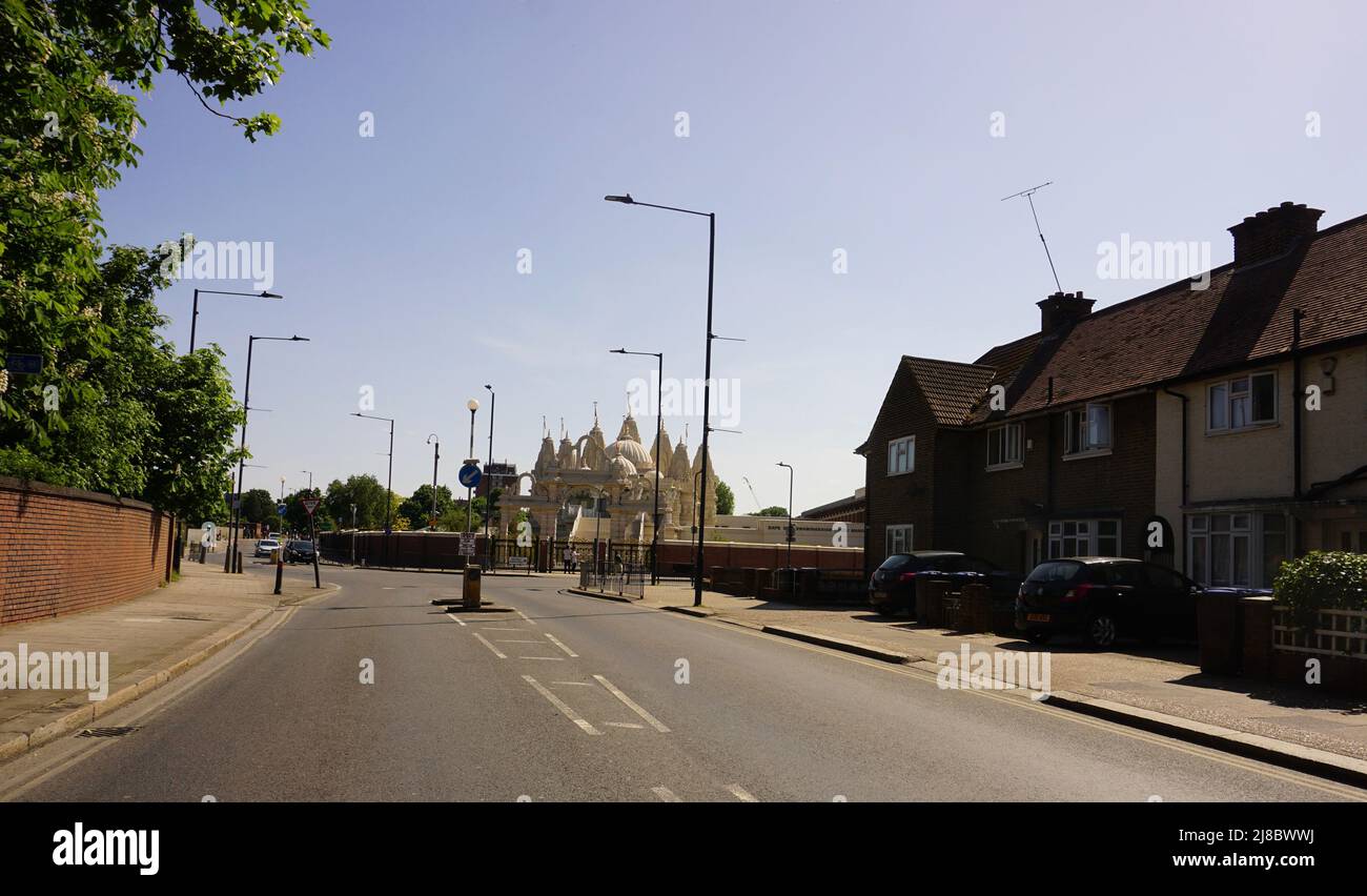 BAPS Shri Swaminarayan Mandir, London Stock Photo - Alamy