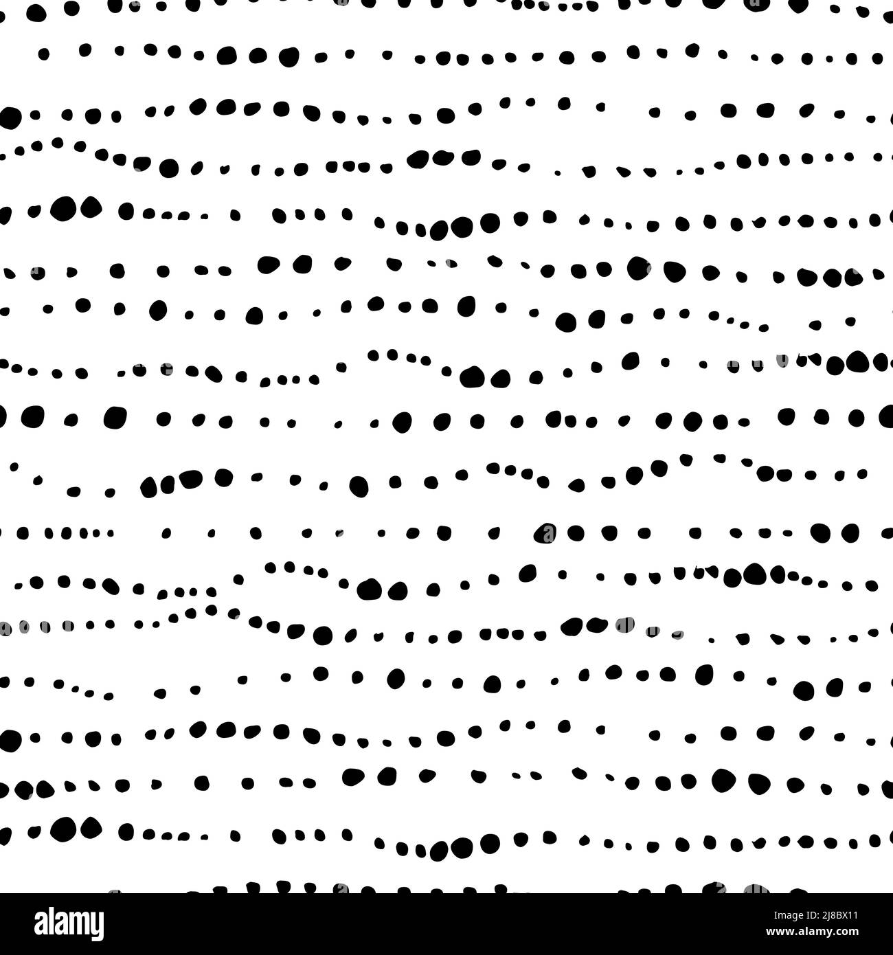 Hand drawn black points vector seamless pattern Stock Vector Image ...