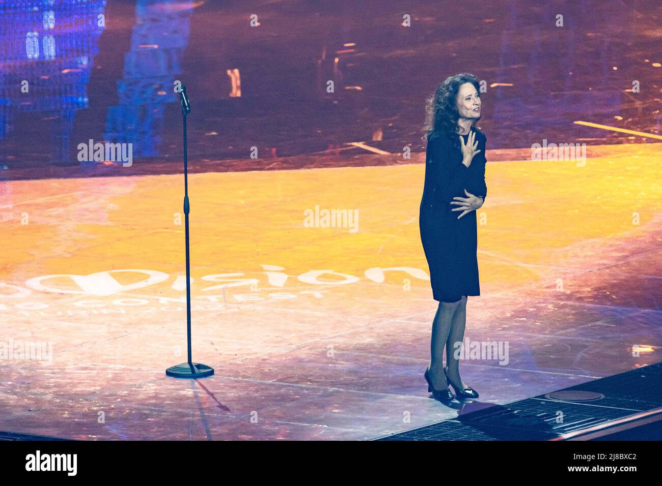 60’s Italian singer Gigliola Cinquetti performs at the grand-final of ...