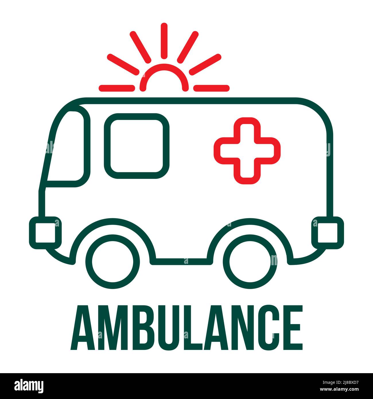 Ambulance Icon design, Ambulance Vehicle Icon Vector, Ambulance vehicle ...