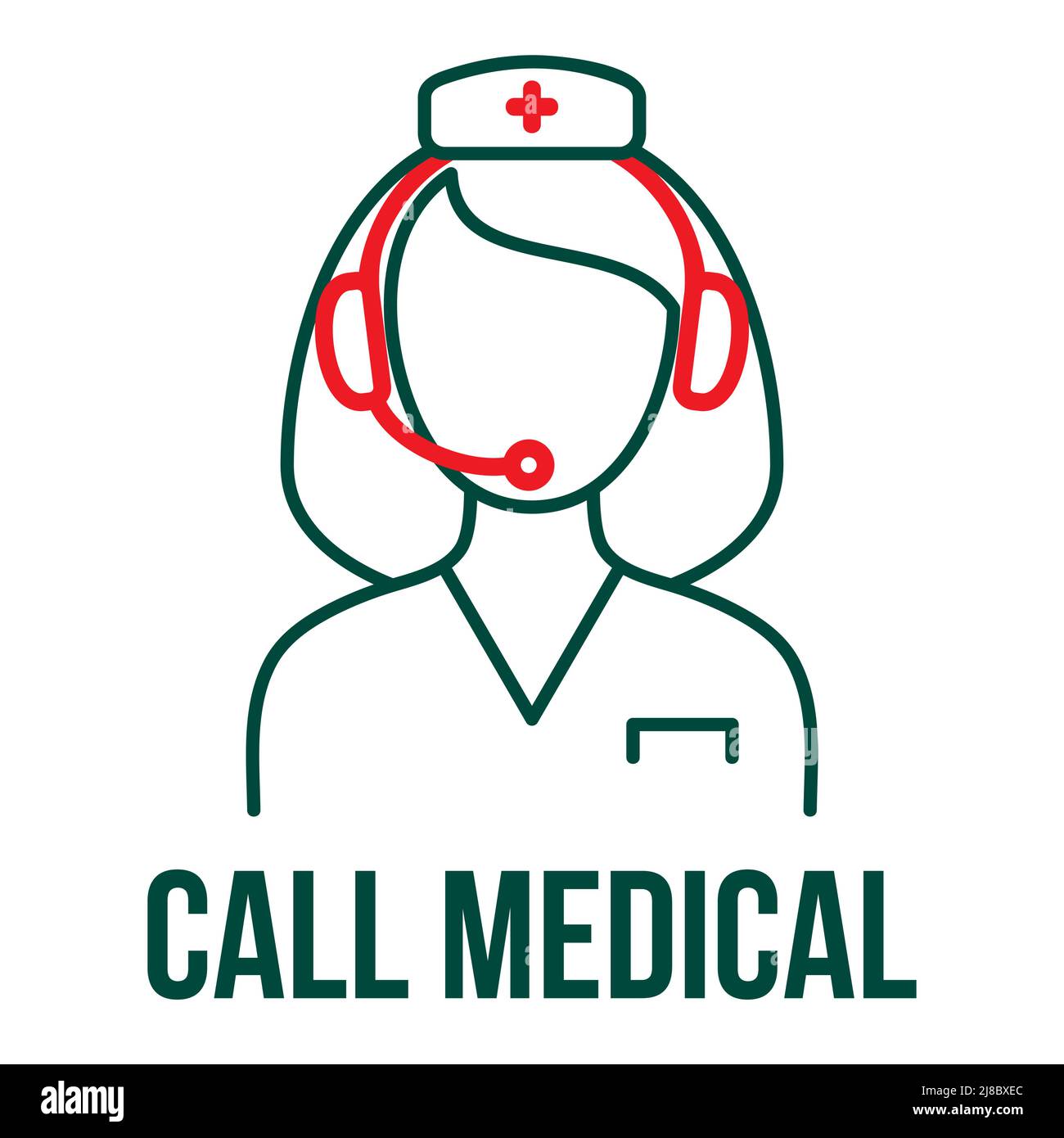 Receptionist doctor headset Stock Vector Images - Alamy Receptionist doctor headset Stock Vector Images - Alamy