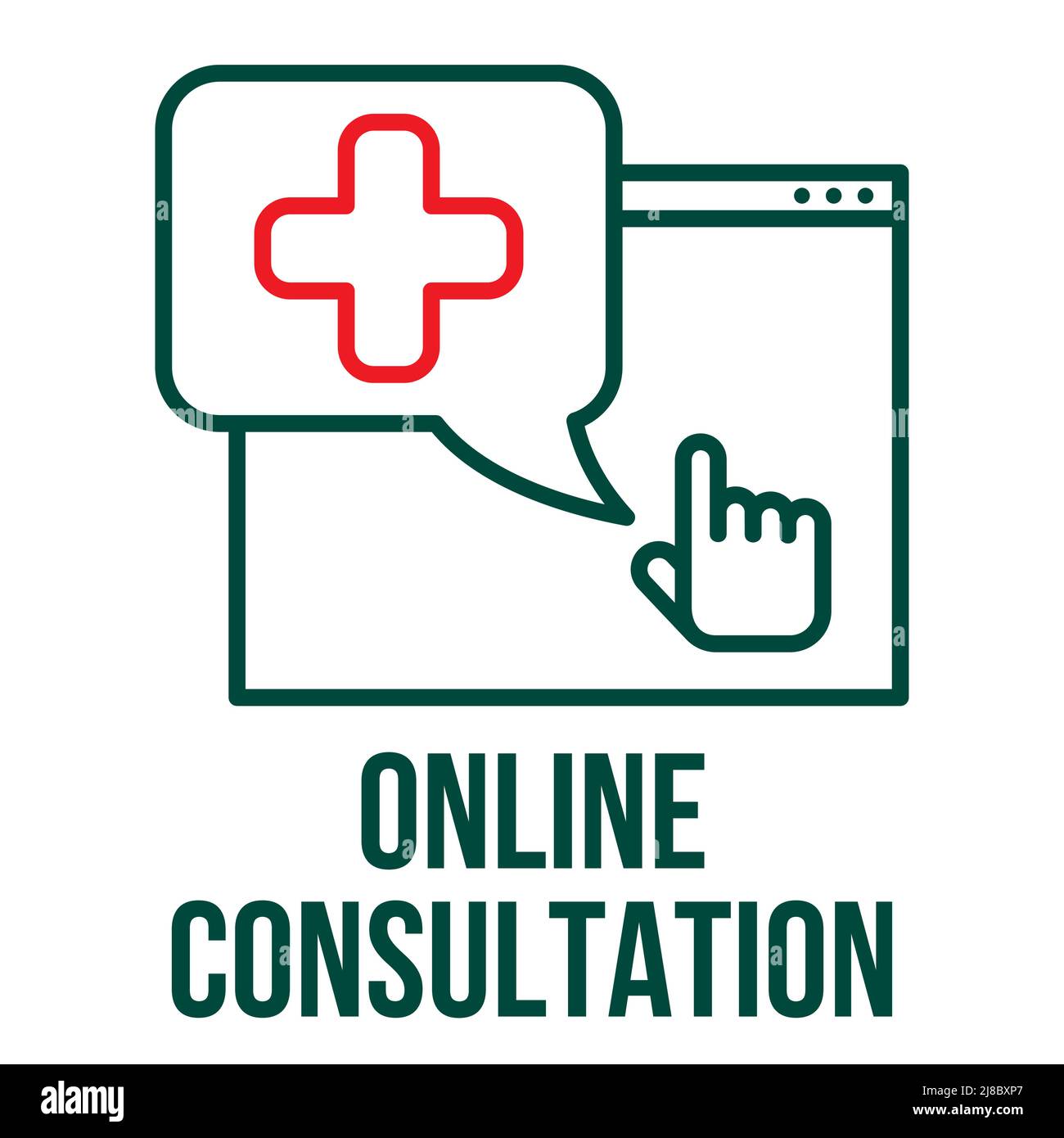 Doctor icon virtual screen Stock Vector Images - Alamy