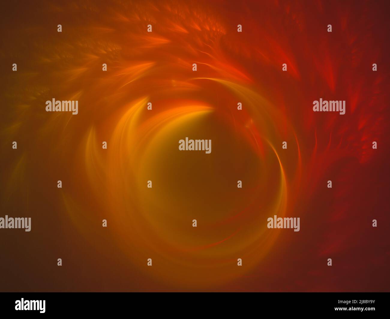 Abstract fractal art background, suggestive of fire flames and hot wave ...