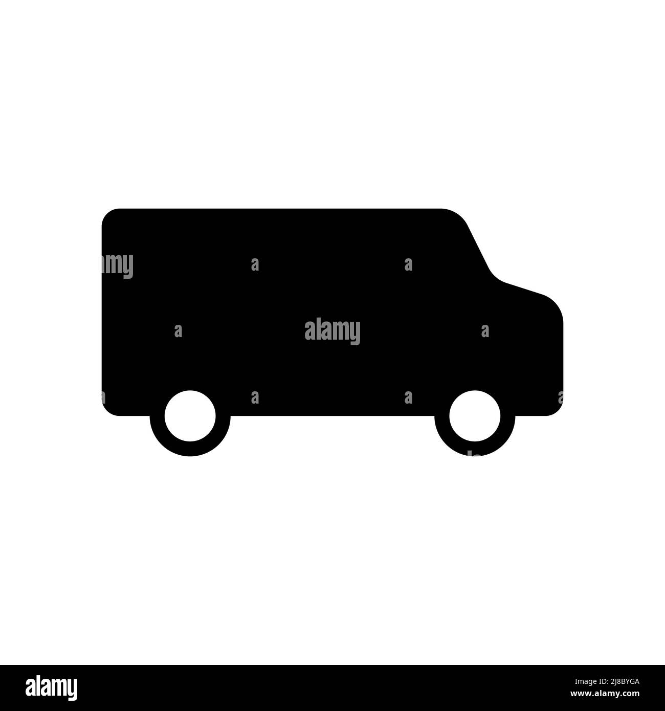 Van vector icon isolated on white background Stock Vector Image & Art ...