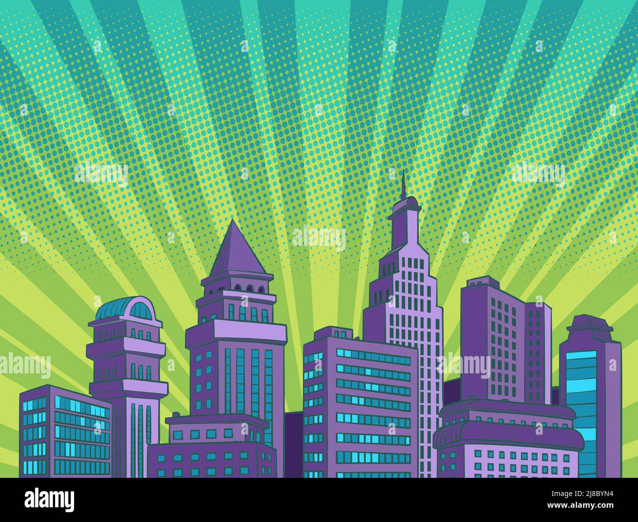 Modern city skyscrapers panorama of tall buildings, urban background ...