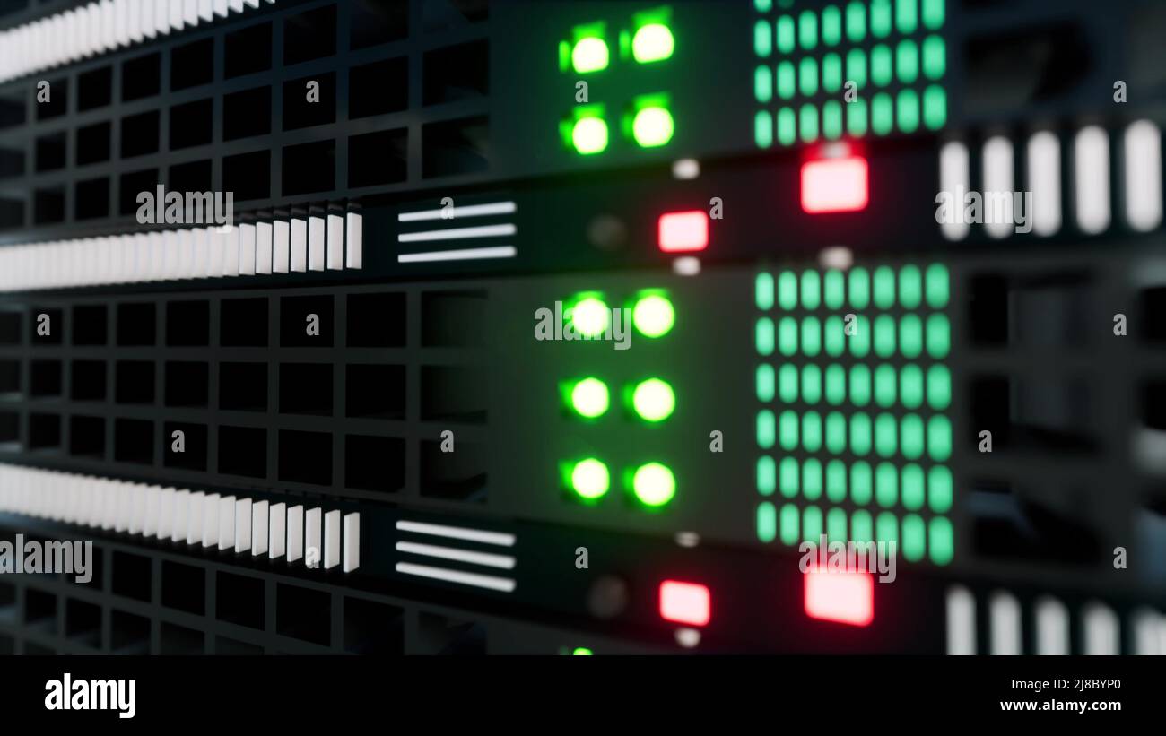 Panel lamps data center Modern technology Security electric system ...