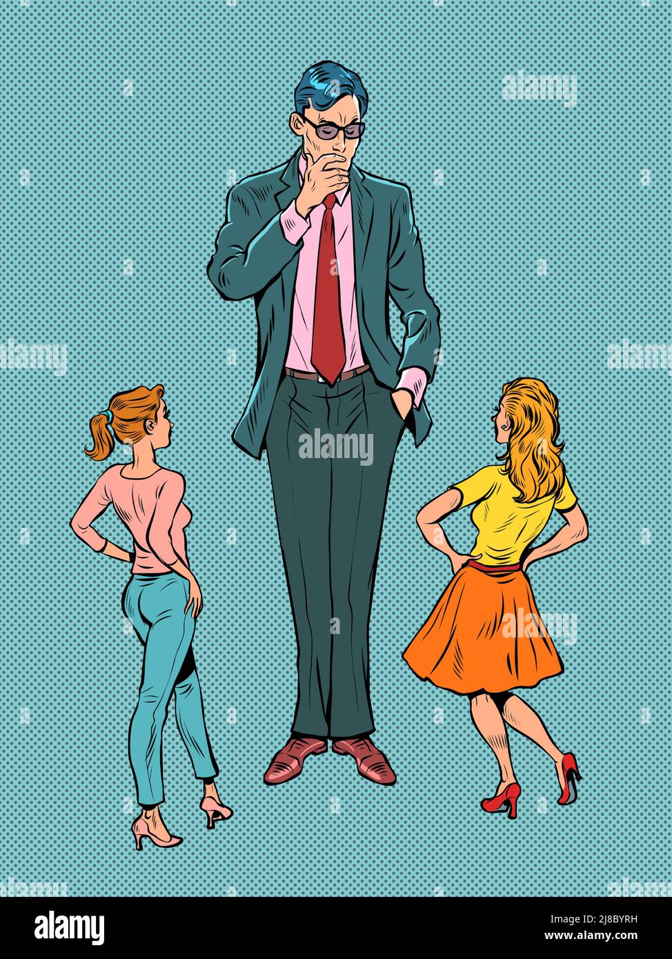 Family man woman choose Stock Vector Images - Alamy