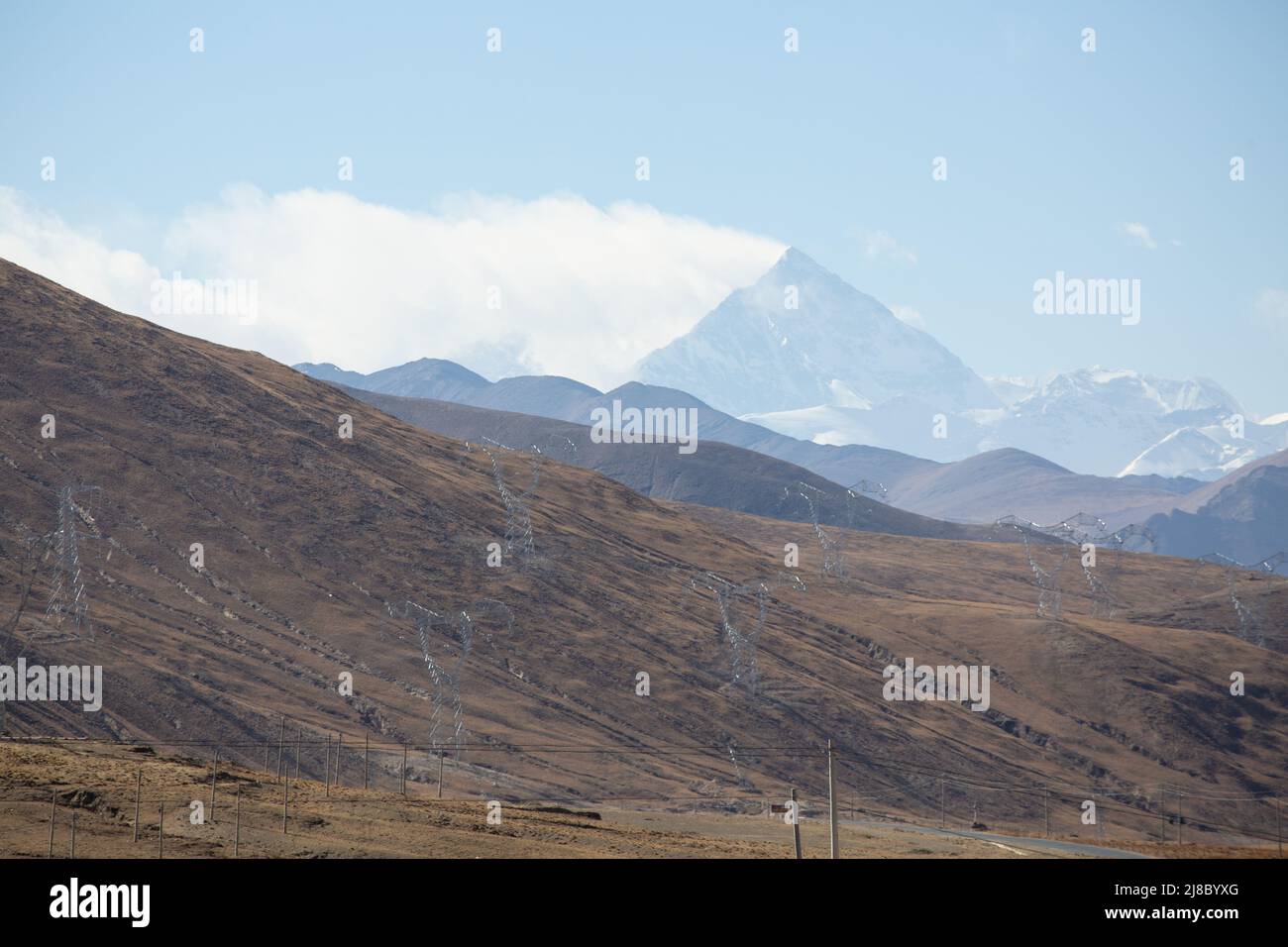 Mount Everest North side viewed from China Stock Photo - Alamy