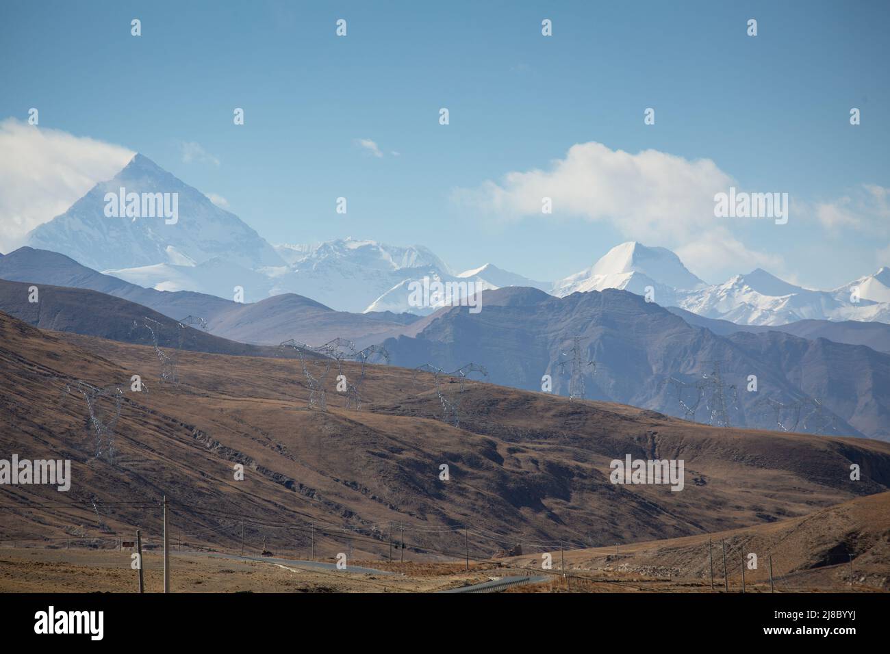 Mount Everest North side viewed from China Stock Photo - Alamy