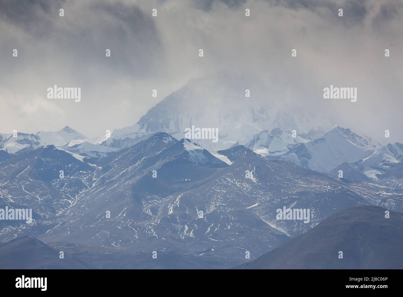 Mount Everest North side viewed from China Stock Photo - Alamy