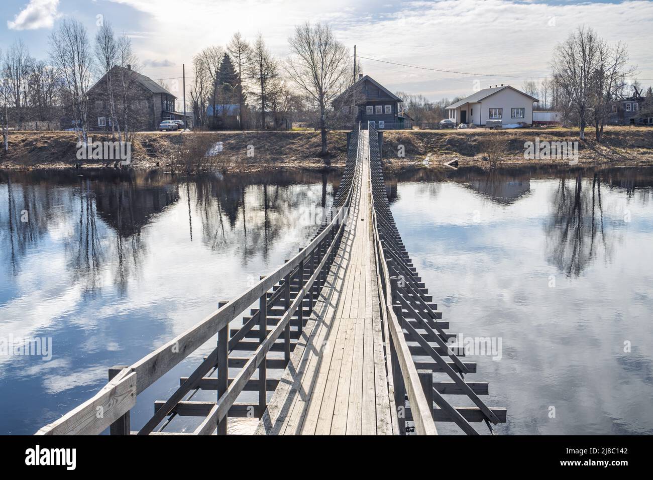 Rustic pedestrian bridge in rural hi-res stock photography and images ...