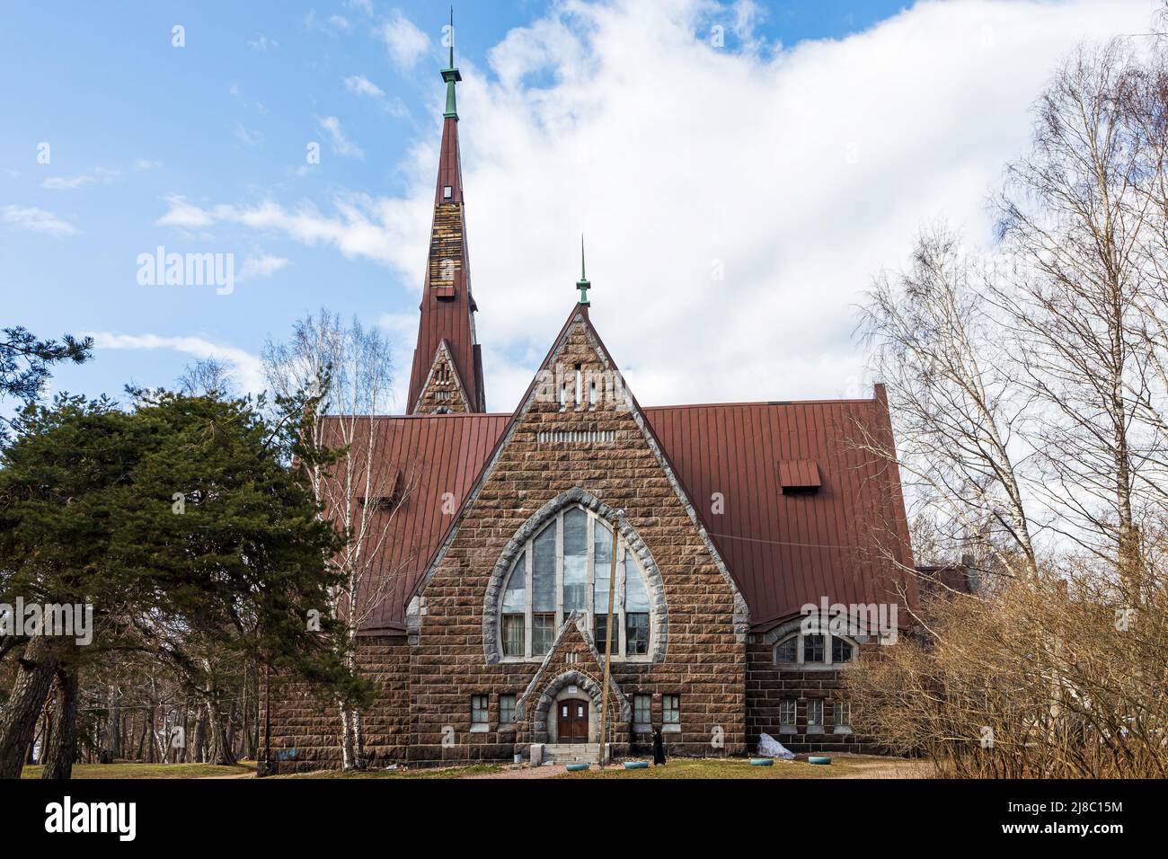 Primorsk, Leningrad Oblast, Russia, - 02 May 2022, Church of St. Mary ...