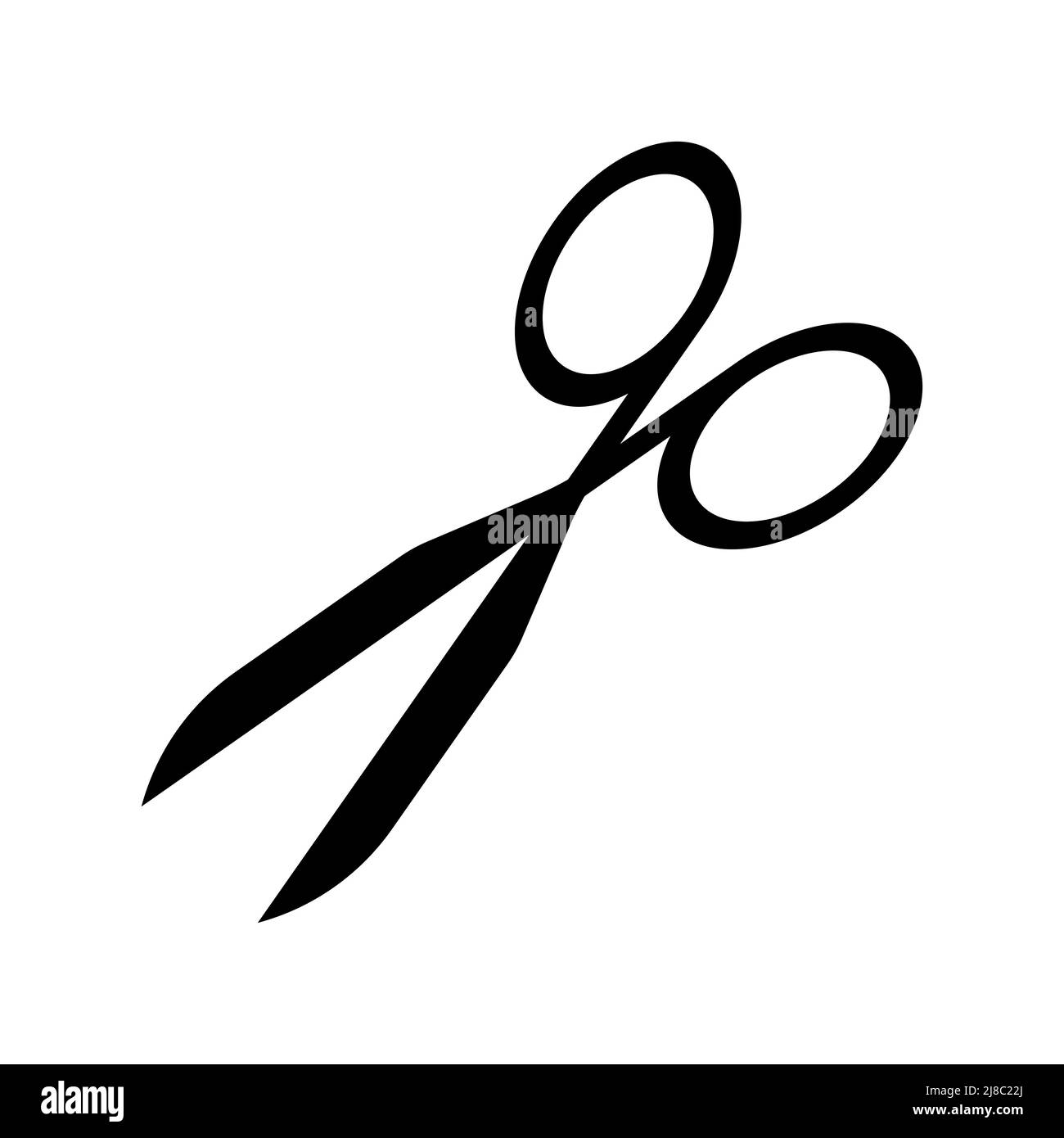 Scissors vector icon isolated on white background Stock Vector Image ...