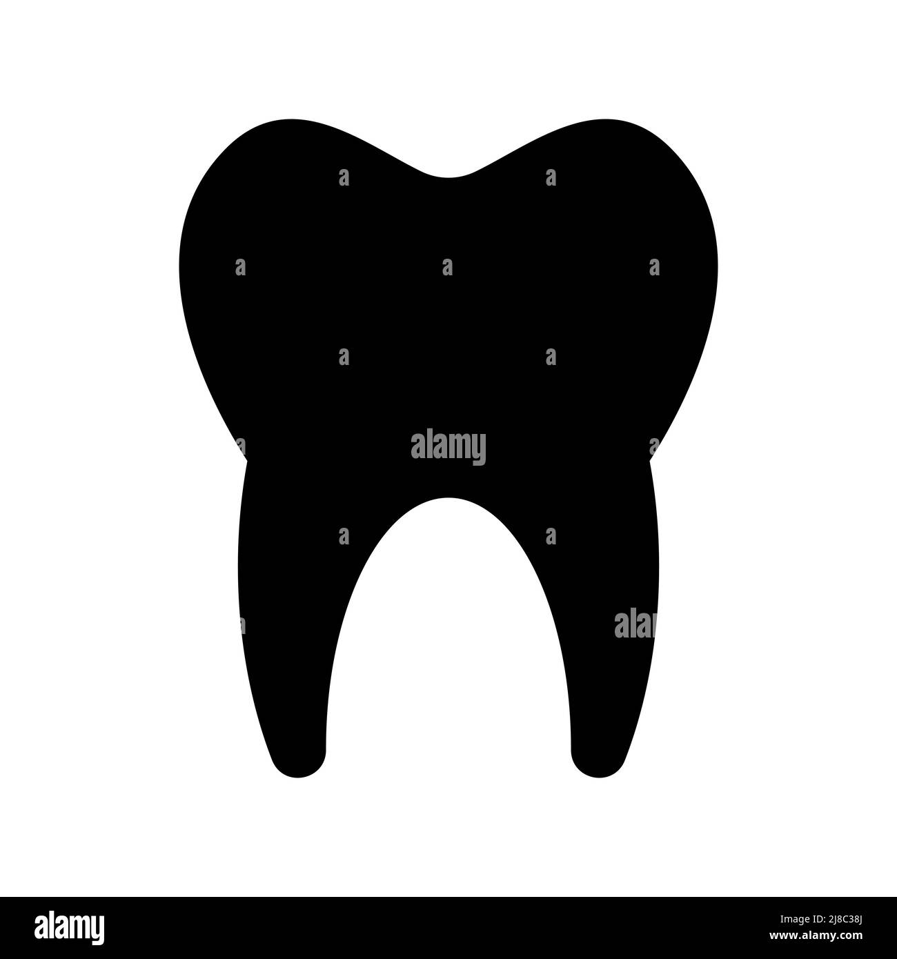 Tooth vector icon isolated on white background Stock Vector Image & Art ...