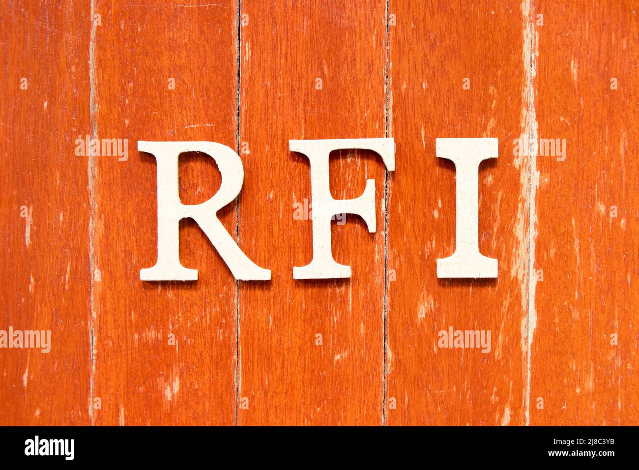 Alphabet letter in word RFI (Abbreviation of request for information ...