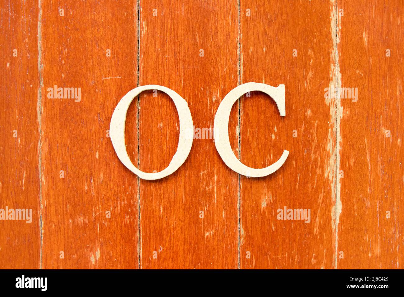 Alphabet letter in word OC (Abbreviation of opportunity cost or ...