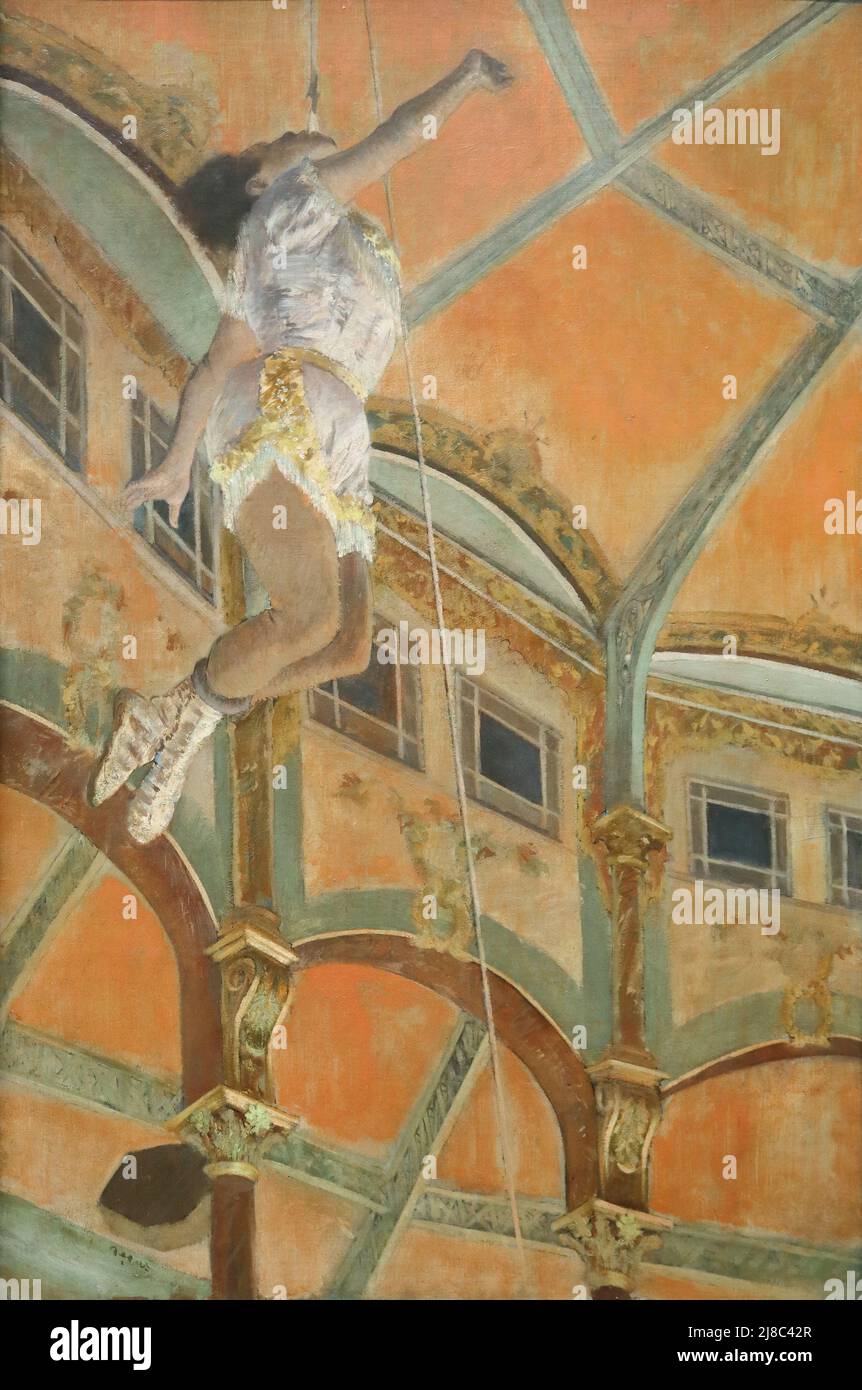 Miss La La at the Cirque Fernando by French Impressionist painter Edgar ...