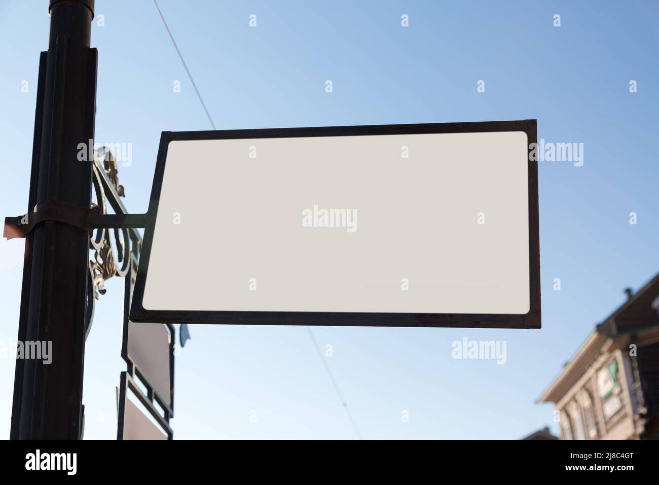 Street advertising sign copy space, Template layout for creativity ...