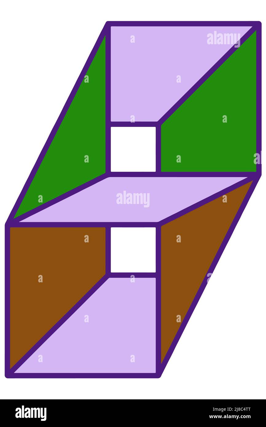 Vector image of a geometric figure with an irregular perspective Stock ...