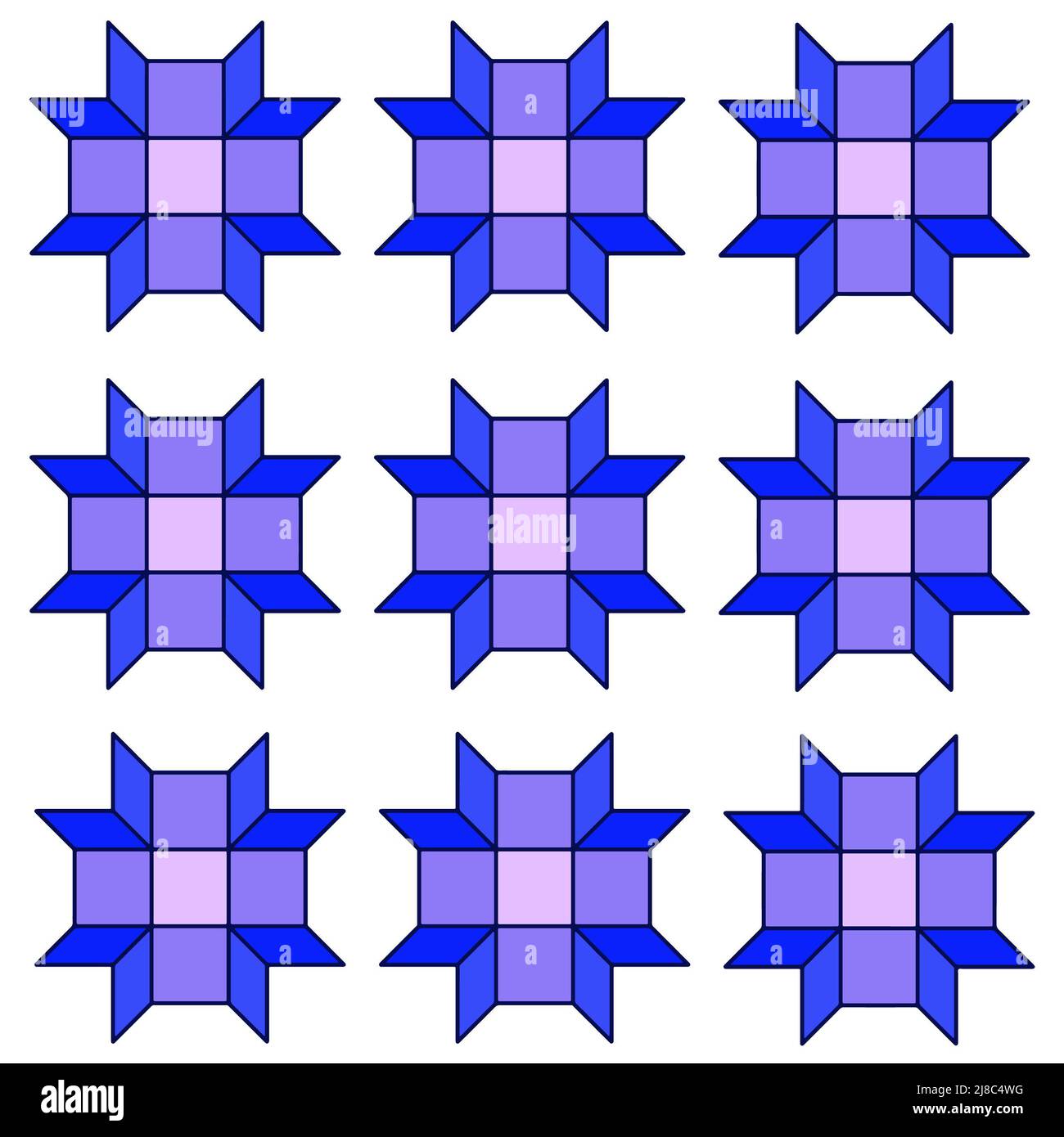 Vector image of a geometric figure in the form of a flower Stock Photo ...