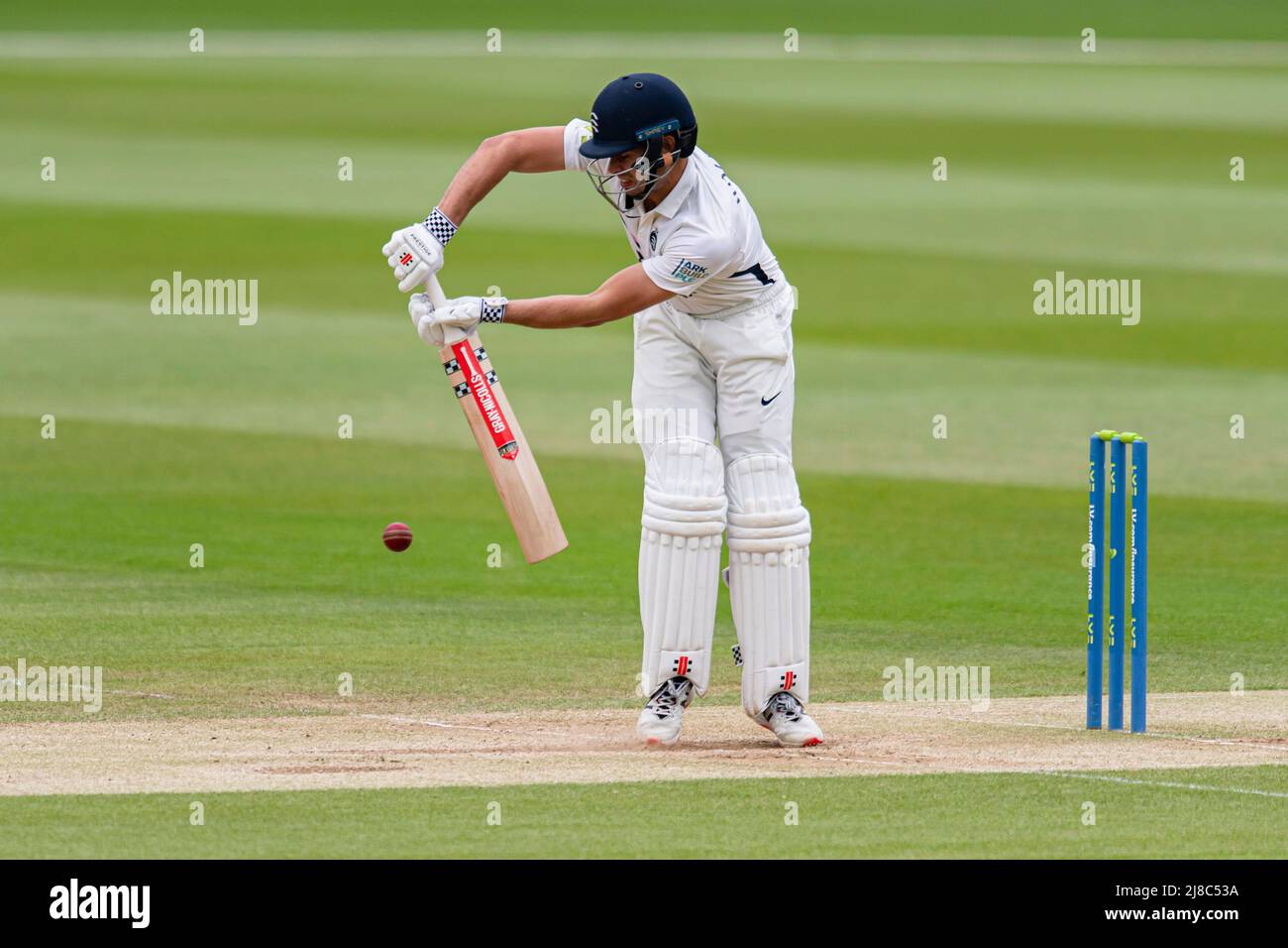 LONDON, UNITED KINGDOM. 15th May, 2022. Max Holden of Middlesex bats ...