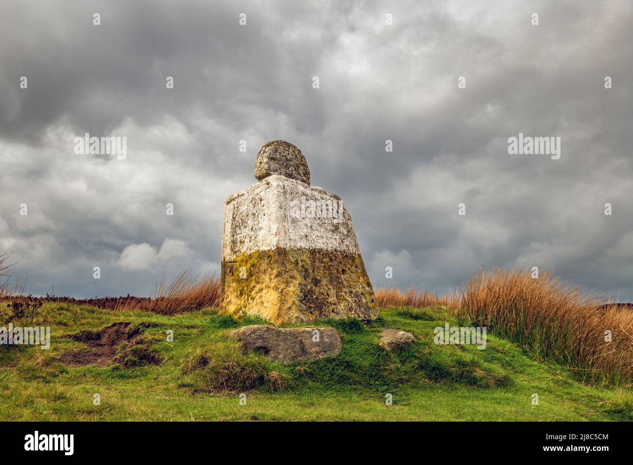 Fat Betty also called the White Cross on Danby High Moor in North ...