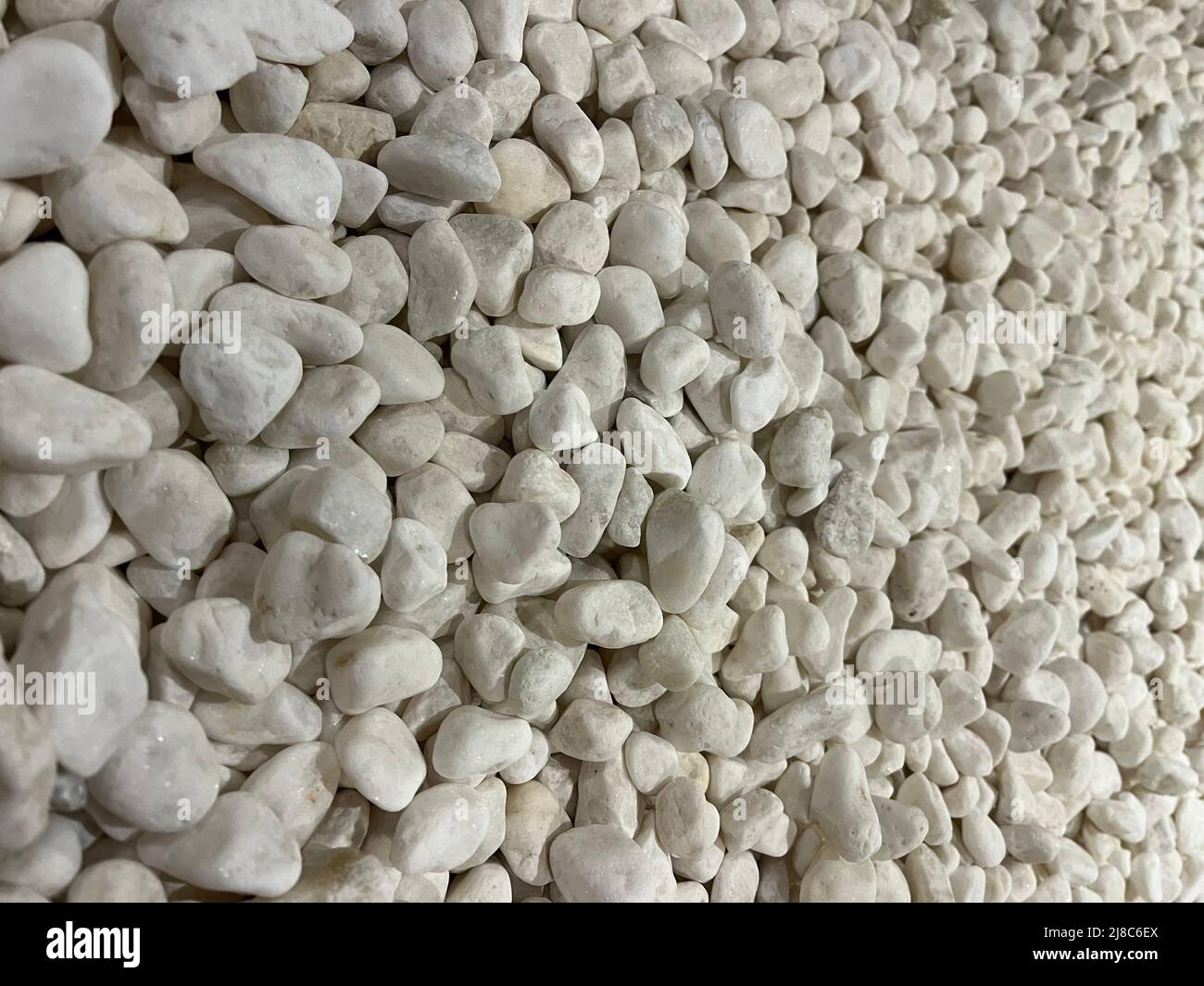 texture background white round stones close up Stock Photo - Alamy