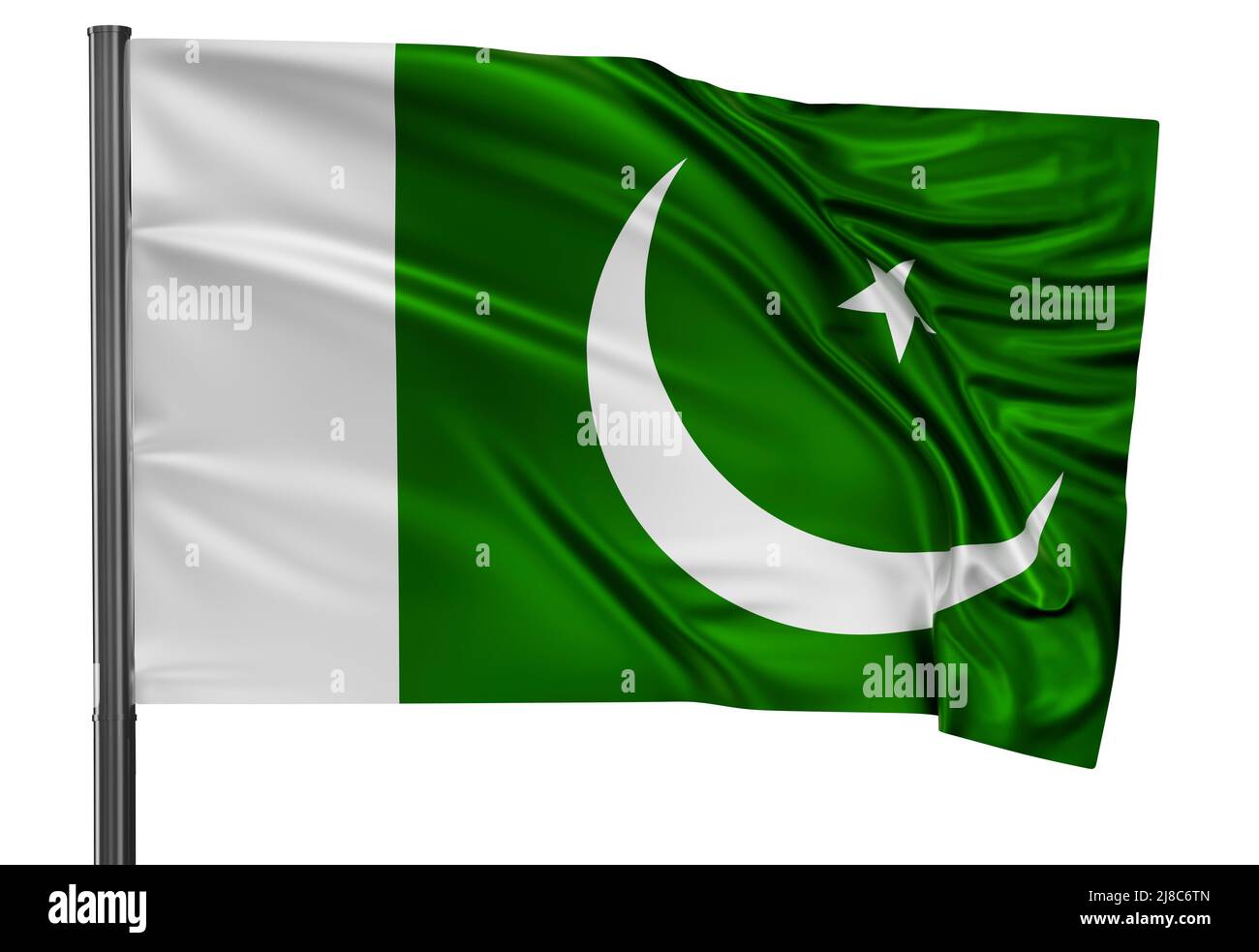 Pakistan Flag Waving Animated