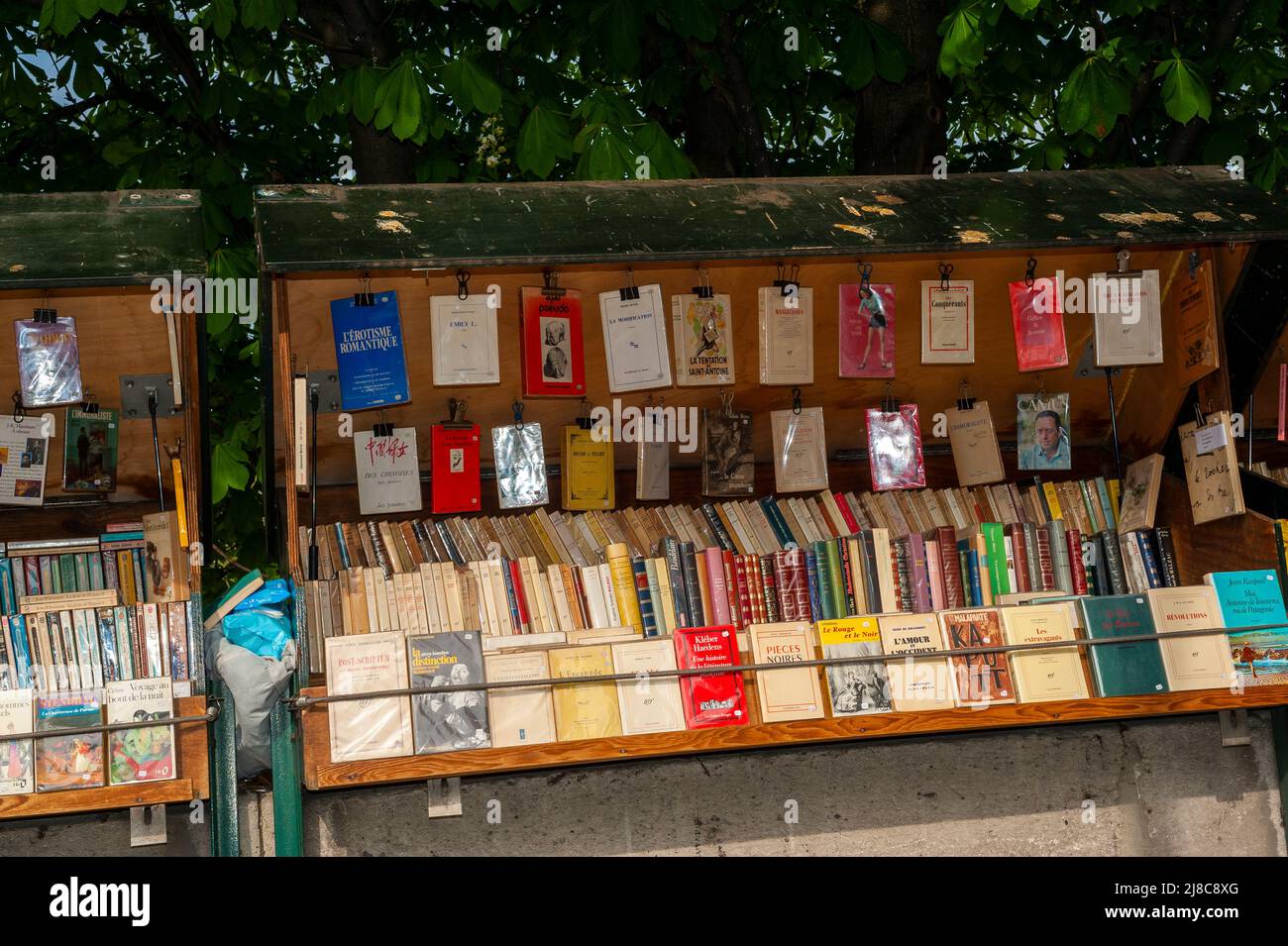 Paris, France, Book Seller on Quai de Seine River, Street, Bouquiniste ...