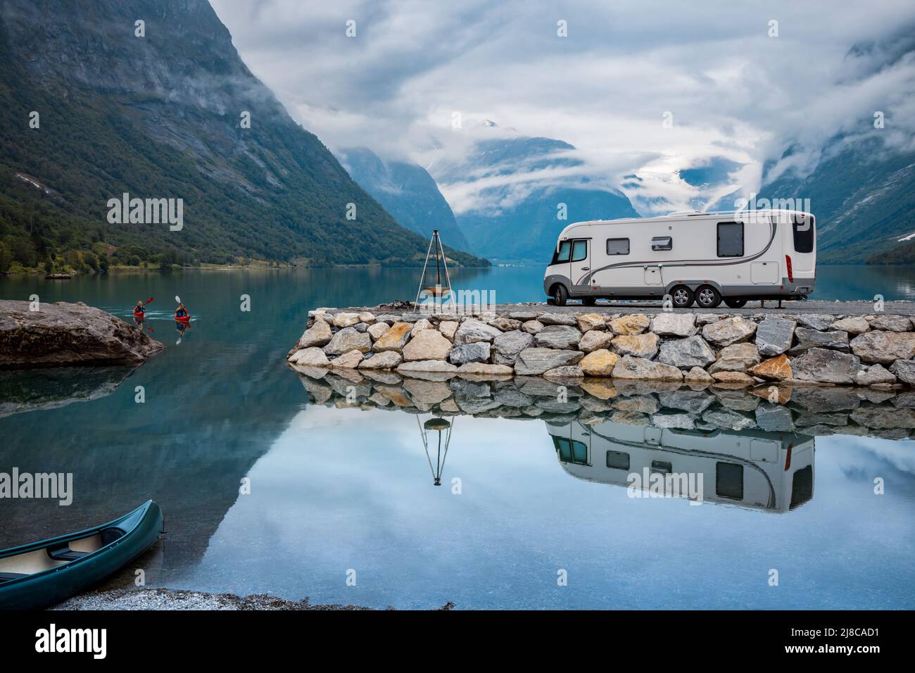 Family vacation travel RV, holiday trip in motorhome, Caravan car ...