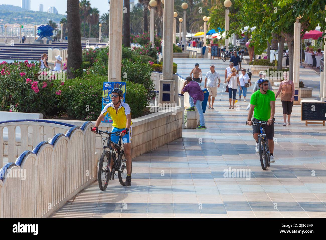 The seafront in Altea, Spain Stock Photo - Alamy