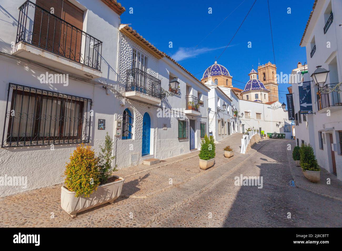 Altea village street hi-res stock photography and images - Alamy