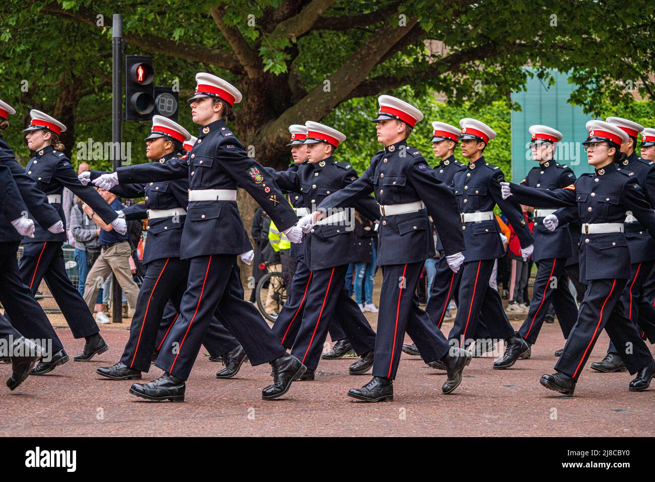 London UK, 15 May 2022. Royal Marines cadets take part in the Graspan ...