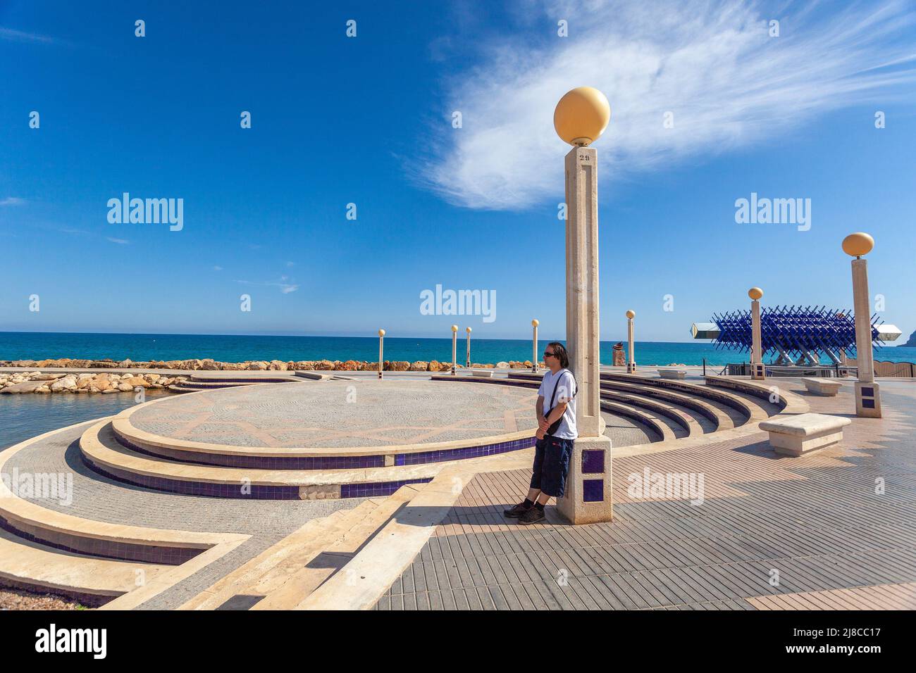 The seafront in Altea, Spain Stock Photo - Alamy