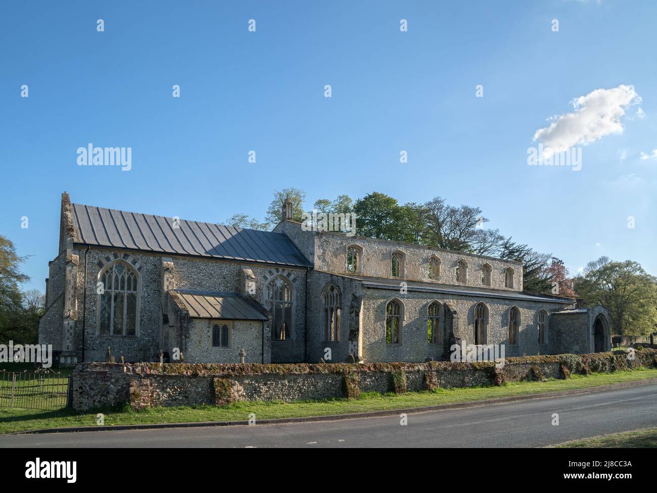 The Church of St.John the Evangelist, Oxborough, Norfolk Stock Photo ...