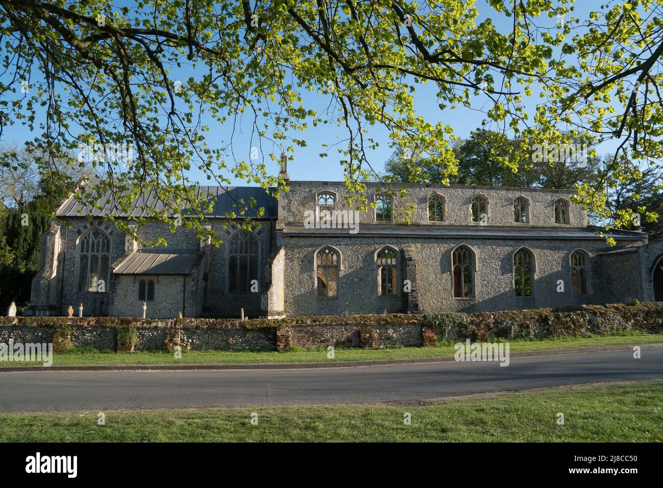 The Church of St.John the Evangelist, Oxborough, Norfolk Stock Photo ...