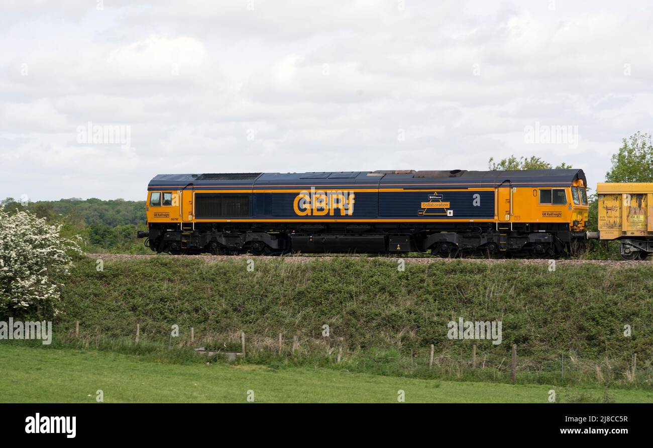 GBRf class 66 diesel locomotive No. 66792 "Collaboration" on a Network ...