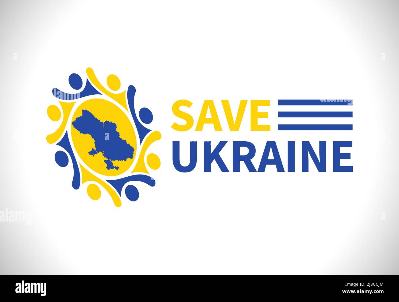 Save Ukraine text vector template creative design Stock Vector Image ...