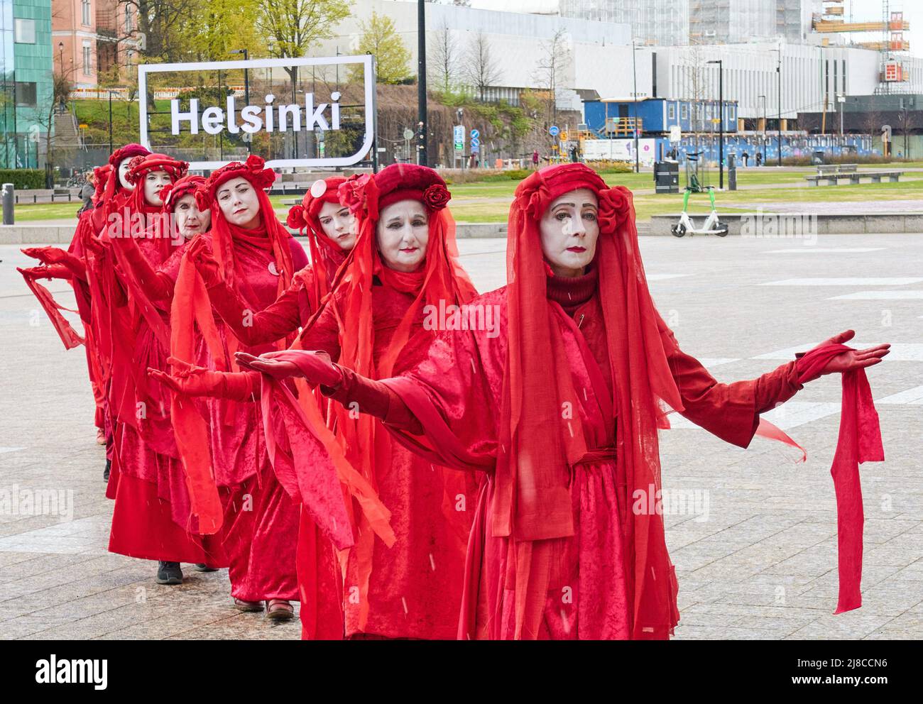 Helsinki, Finland. 15th May 2022. Demonstrations of Extinction ...